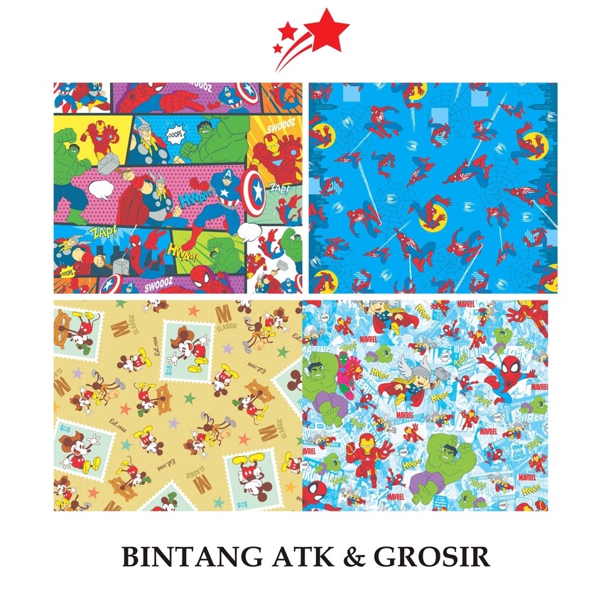 Jual Kertas Kado Bintang Jumbo Karakter Cowok B Kertas Kado Jumbo Motif Cowok Kertas Kado
