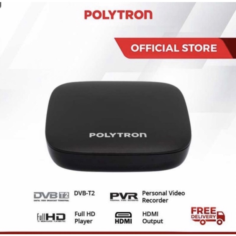 Jual POLYTRON SET TOP BOX STB DVBT2 DVB T2 PDV 610T2 610 T2 MURAH ...