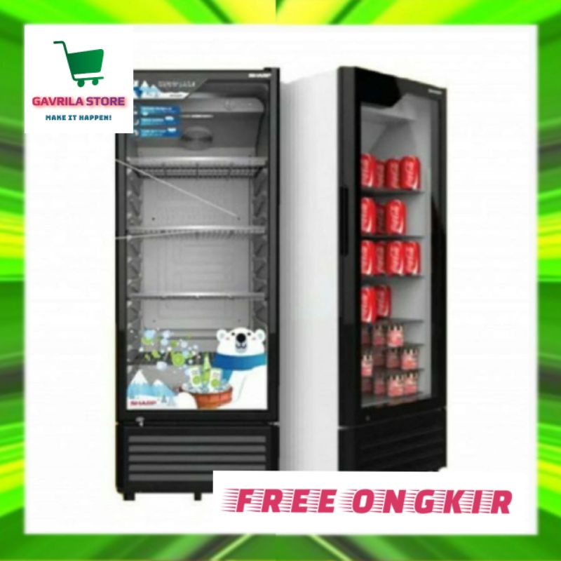 Jual SHOWCASE LEMARI PENDINGIN MINUMAN SHARP SCH250FS SCH 250 FS ...
