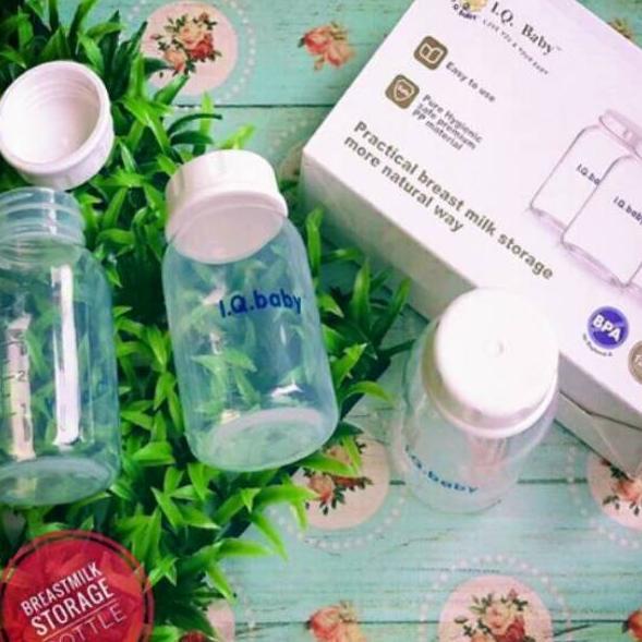 Jual Model Terkeren BOTOL wadah ASI perah Plastik IQ BABY ASIP 120ml ...