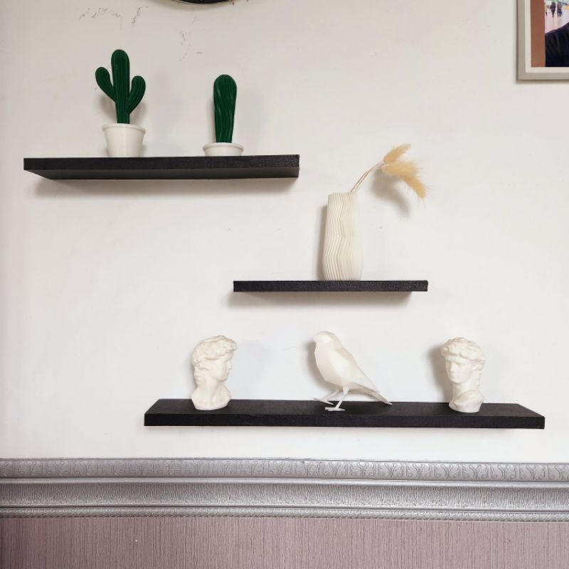 Jual ALDEKO - Rak Dinding Slim (1 Set 3 Pc) UK 45 35 30 Ambalan ...