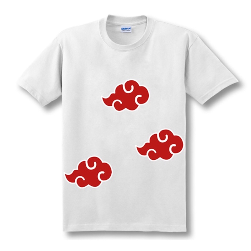 Jual Baju Kaos Akatsuki Clan Logo Naruto White Anime Manga Naruto ...
