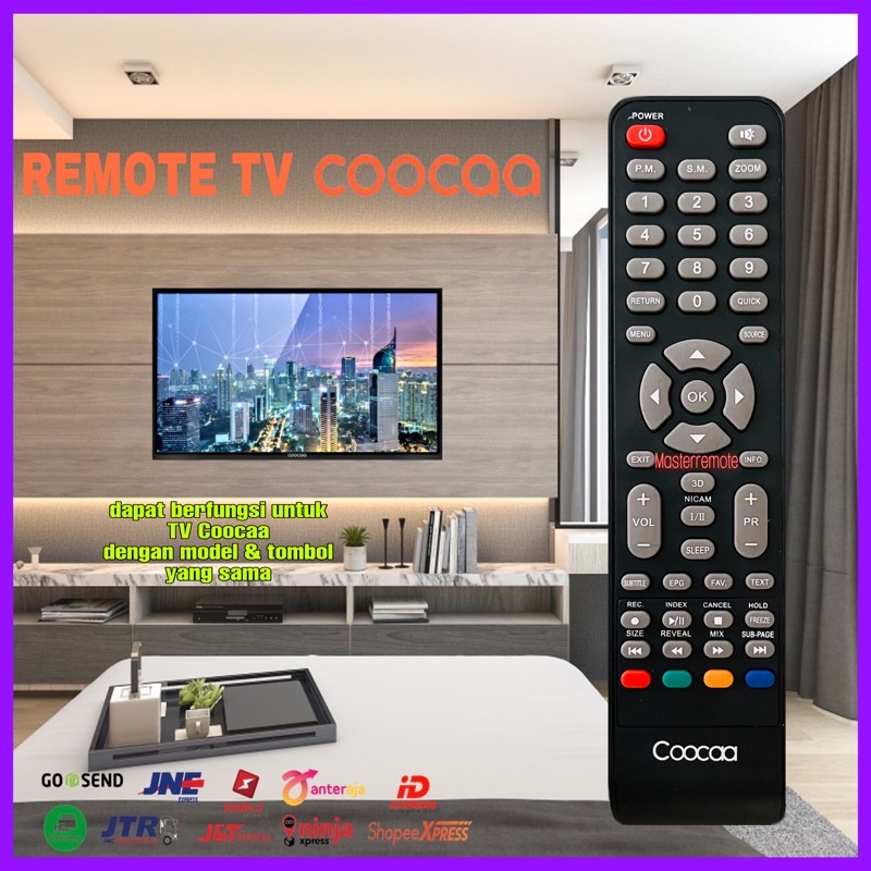 Jual REMOT REMOTE TV COOCAA 3D LCD LED PJG | Shopee Indonesia