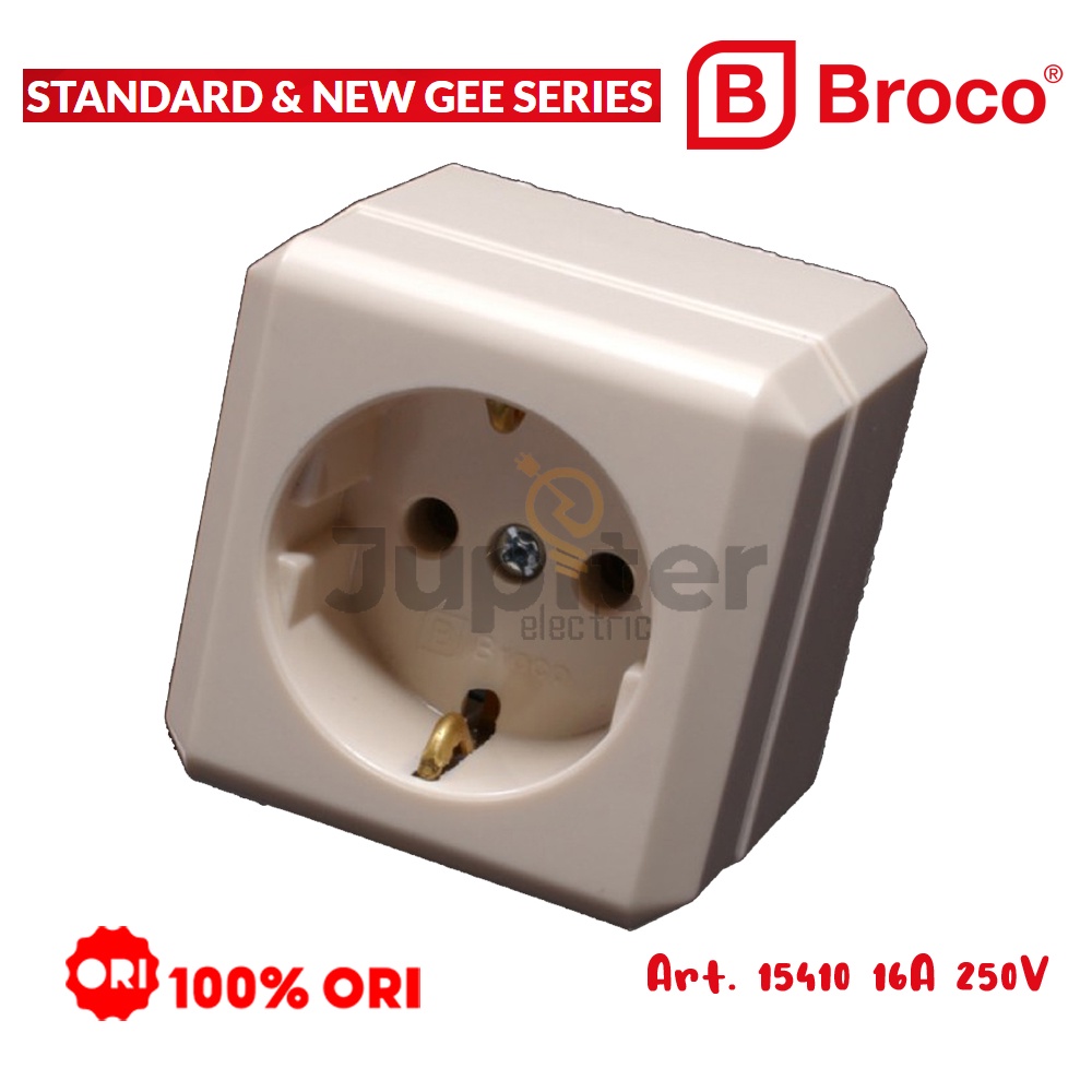 Jual Broco 15410-11 Stop Kontak OB Segi New Gee Original | Shopee Indonesia