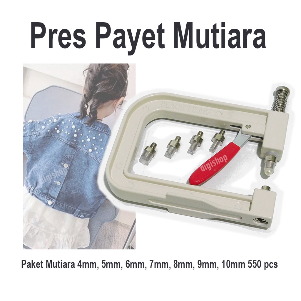 Jual Alat Pasang Press Tembak Mutiara Untuk Hijab Dan Aksesoris Pearl ...