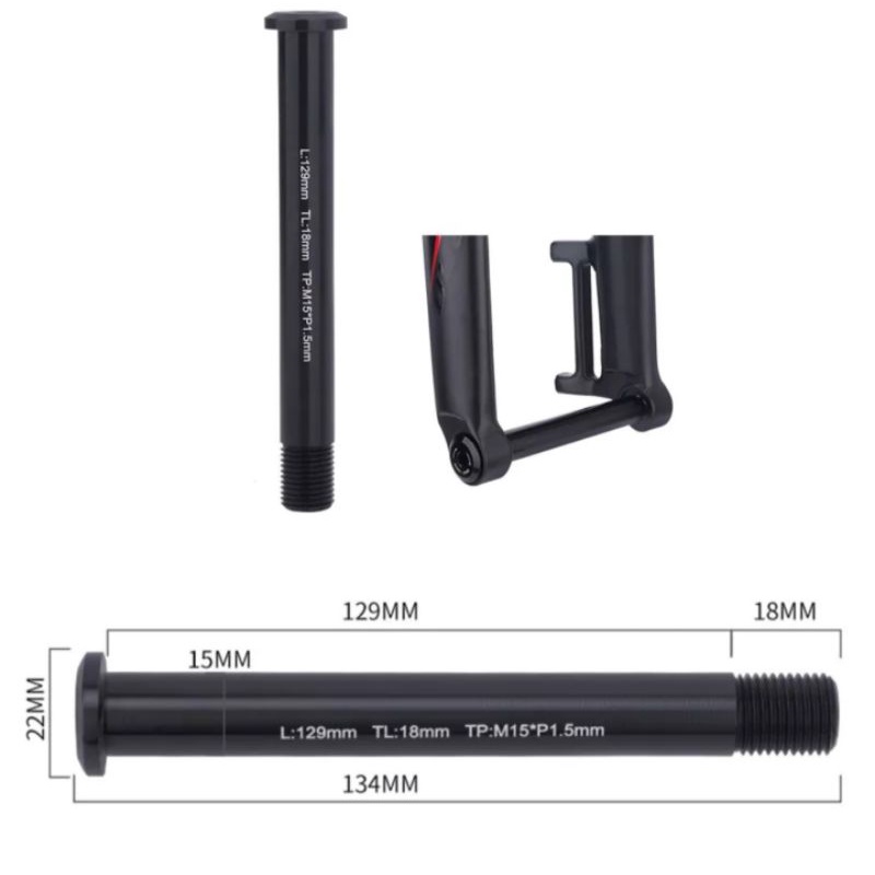 Jual AS TA Fork 15x100mm AS Thru Axle Fork Sepeda | Shopee Indonesia