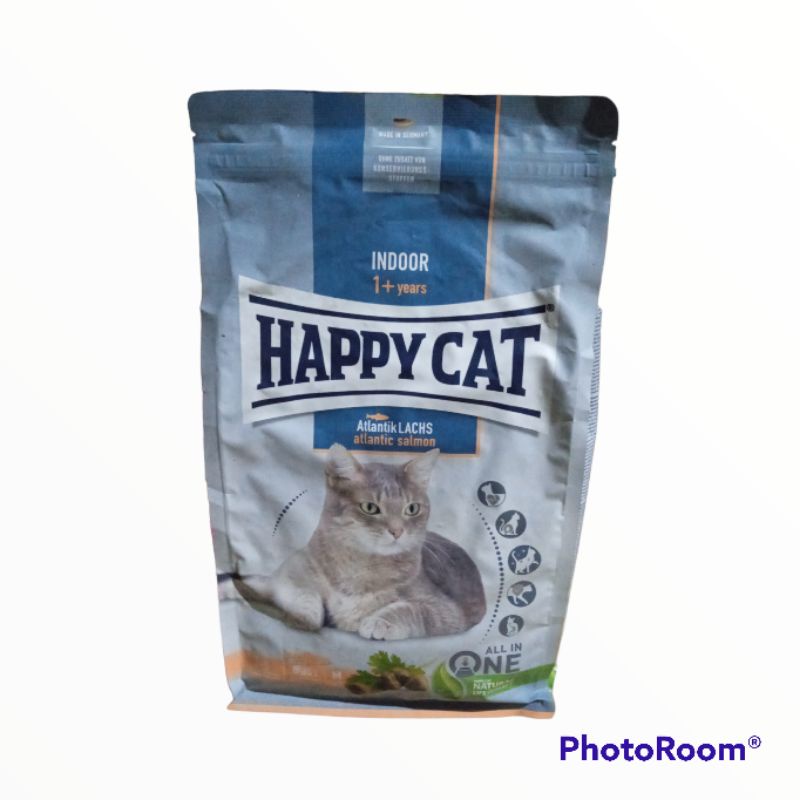 Jual Happy Cat Makanan Kucing Dewasa Indoor Salmon 1,3kg freshpack ...
