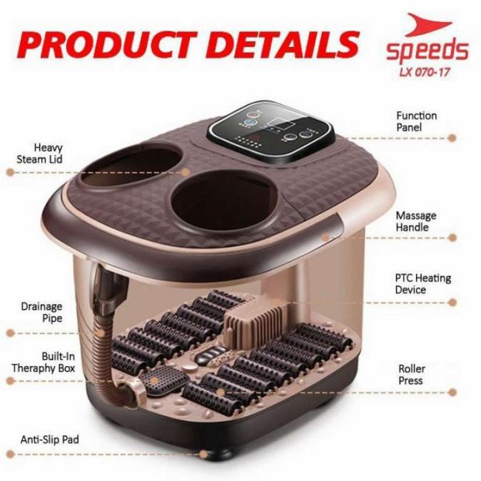 Jual Speeds alat pijat elektrik portable foot massage onsen foot spa ...