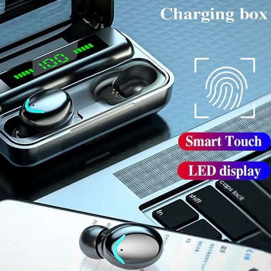 Jual Headset F9-5C Bluetooth 5.1 True Wireless Stereo Earphone for TWS ...
