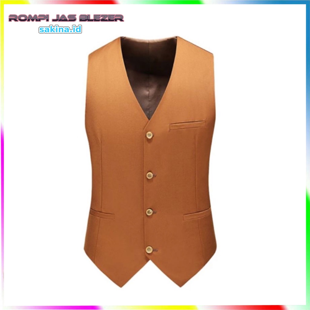 Jual Rompi Jas Pria Slimfit Formal Remaja Dewasa Size Jumbo Premium ...