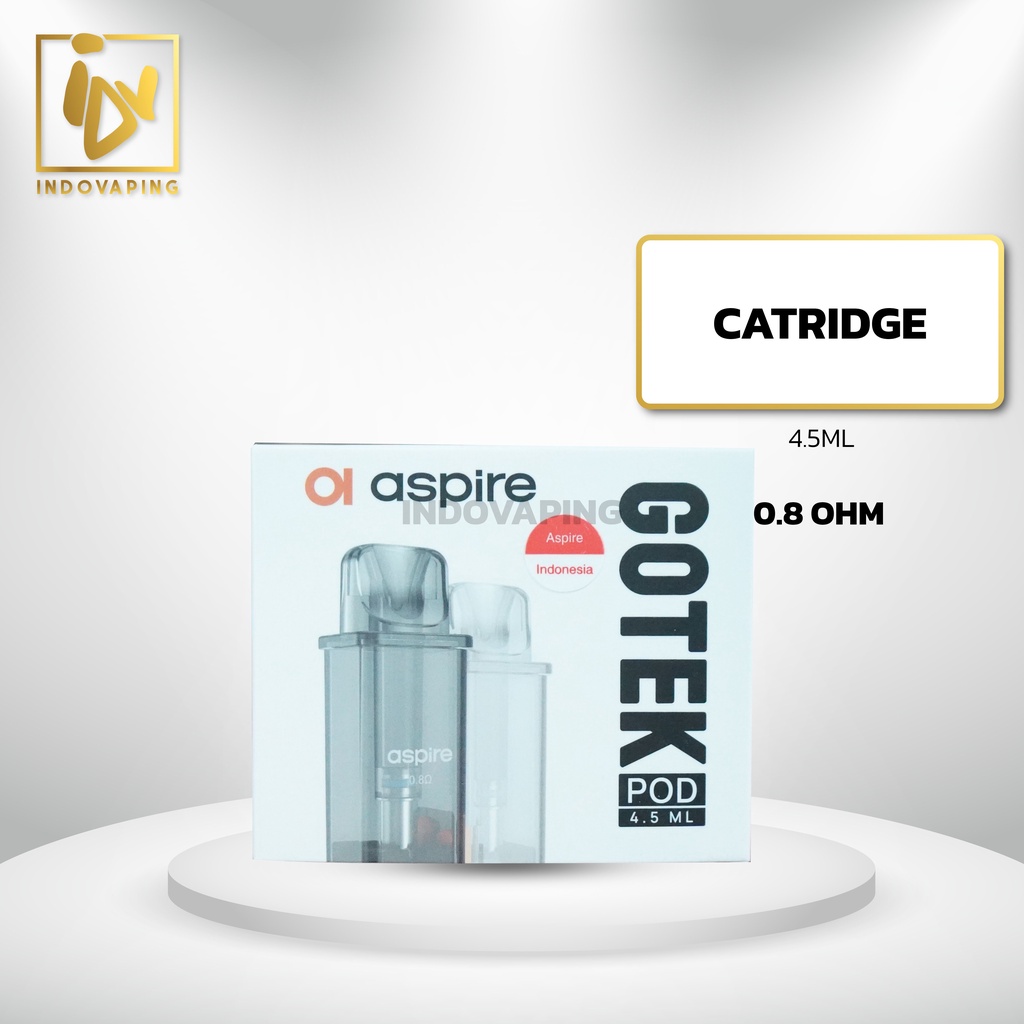 Jual Catridge Vapor Vape - Catridge Aspire Gotek 0.8ohm 4.5ml ( 1 Pack ...
