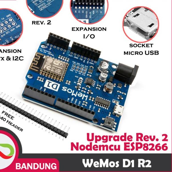 Jual WEMOS D1 R2 WIFI ESP8266 UNO BASED BOARD DEVLOPMENT NODEMCU 4MB ...