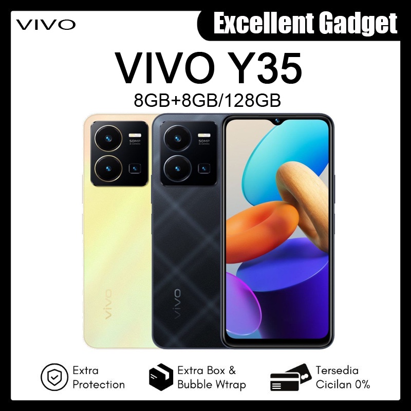 Jual Vivo Y35 (8/128) - RAM 8GB+8GB Extended/128GB - Garansi Resmi | Shopee Indonesia