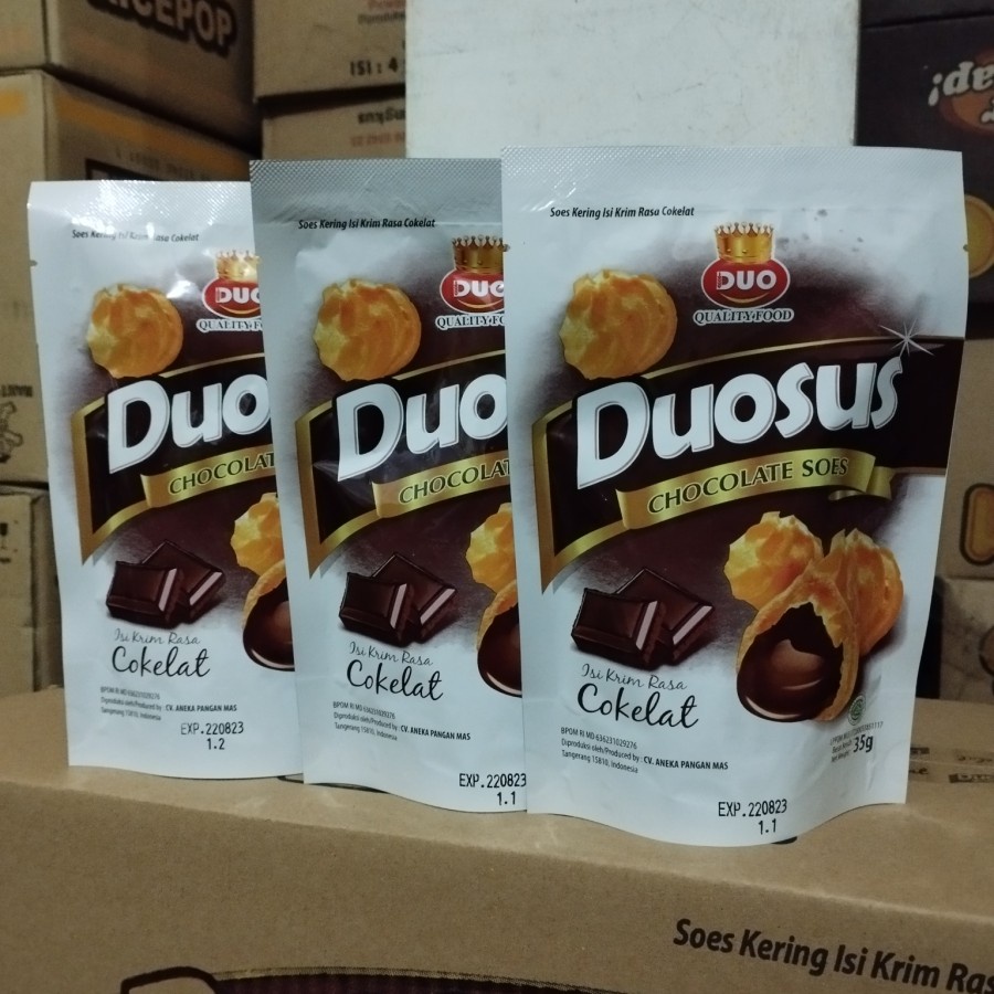 Jual Duosus chocolate soes @35gr | Shopee Indonesia