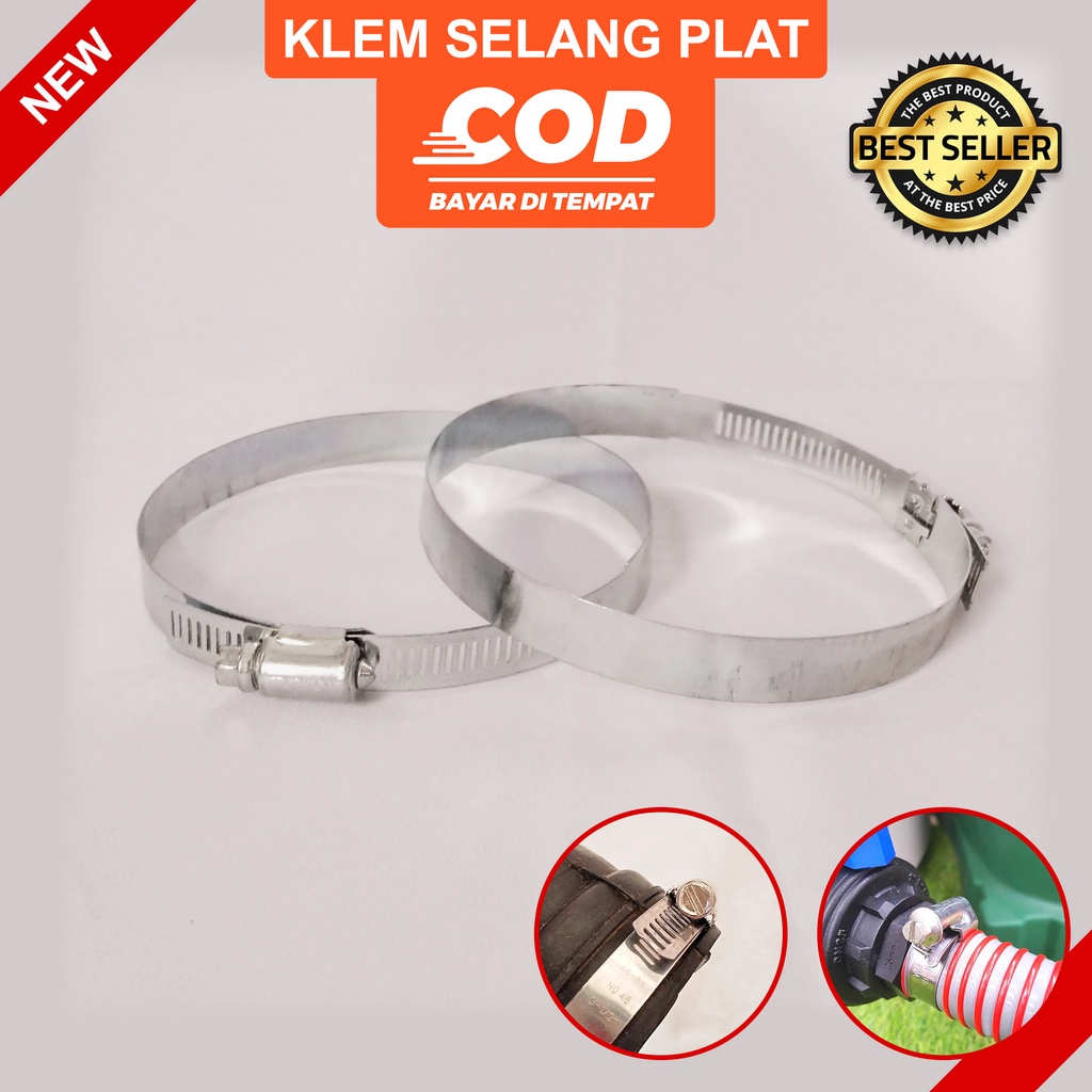 Jual Klem Selang Stainless Steel Hose Clamp 4,5" & 5" Dim Inchi inch ...