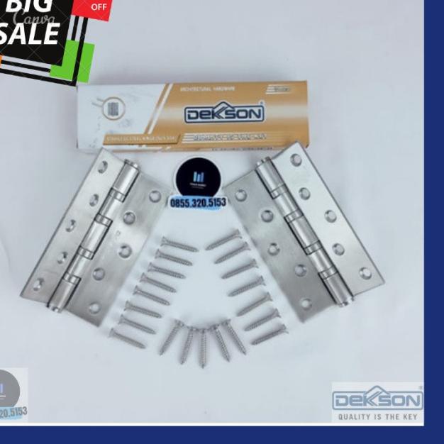 Jual engsel 5 inch dekkson ess dl 5x3x3 mm 4 BB sus 304 dekson deluxe ...