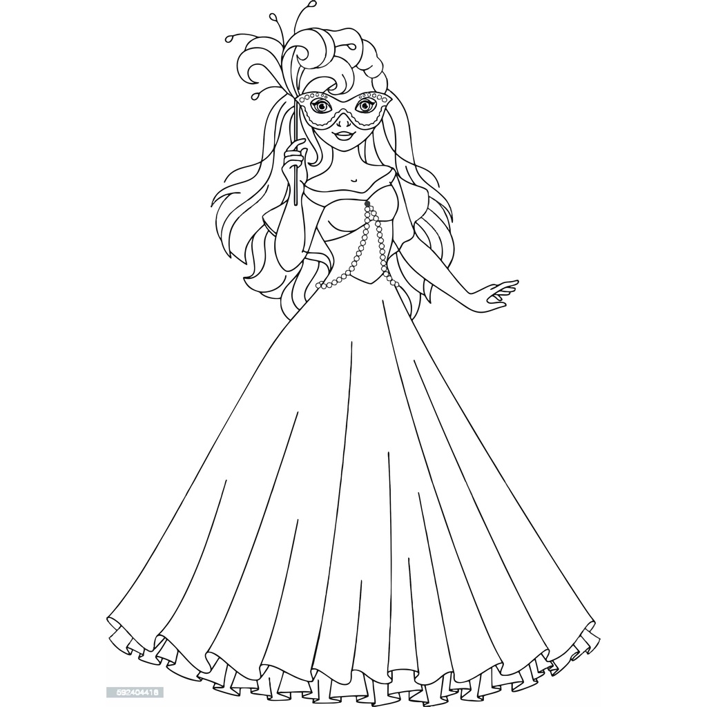 Jual Gambar Sketsa Mewarnai ~ PRINCESS/ Seketsa Lukis / Drawing Sketch ...