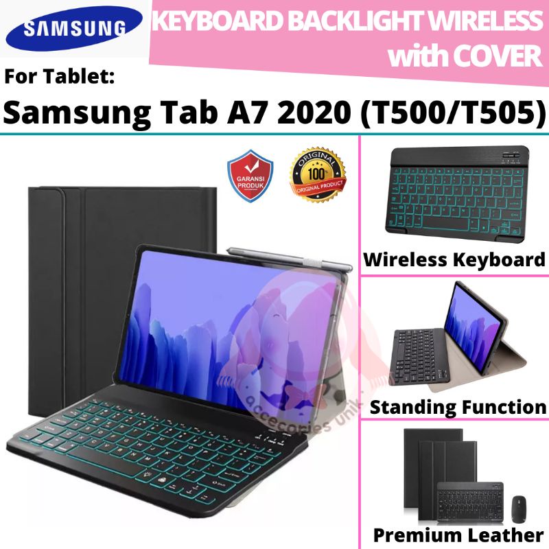 Jual Samsung Tab A7 2020 T500 T505 Book Cover Leather Flip Case ...