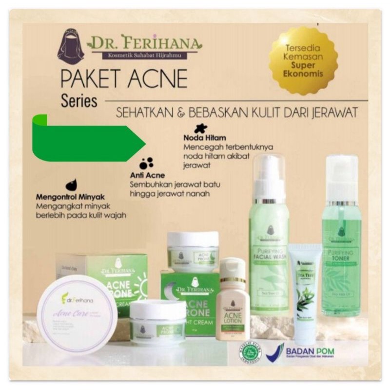 Jual dr Ferihana ACNE PRONE LENGKAP | Sarasdrferihanacosmetics | Shopee Indonesia