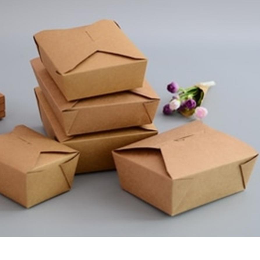 Jual FOOD GRADE BROWN KRAFT PAPER FOOD BOX UKURAN 26oz (780ml ) isi 50bh | Shopee Indonesia