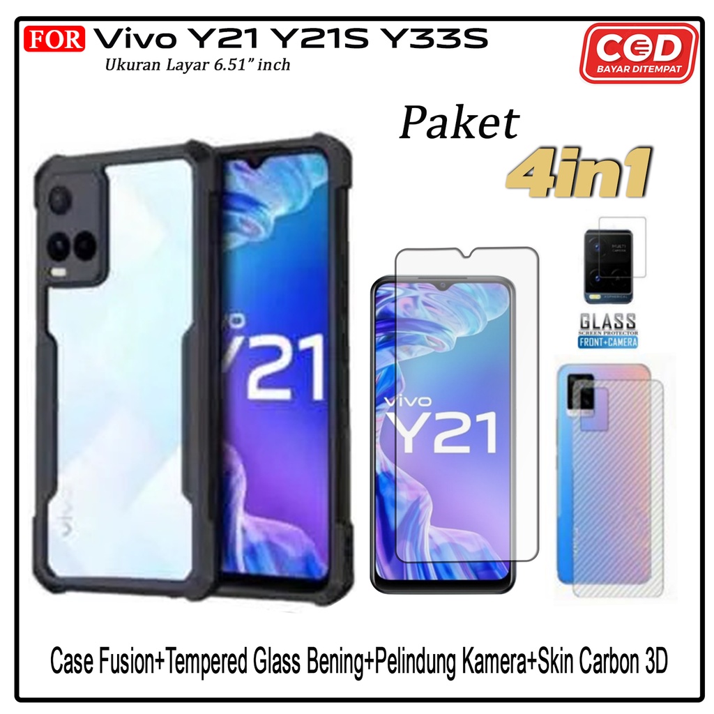 Jual PROMO 4IN1 CASE VIVO Y21 Y21A Y21S Y33s Y33t Y21T V23 5G V23E V21 4G 5G Y16 Y35 Y22 (2022 ...