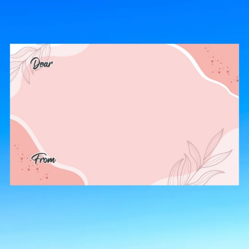 Jual kartu ucapan kosong / blank card / greeting card 10x6 cm | Shopee ...