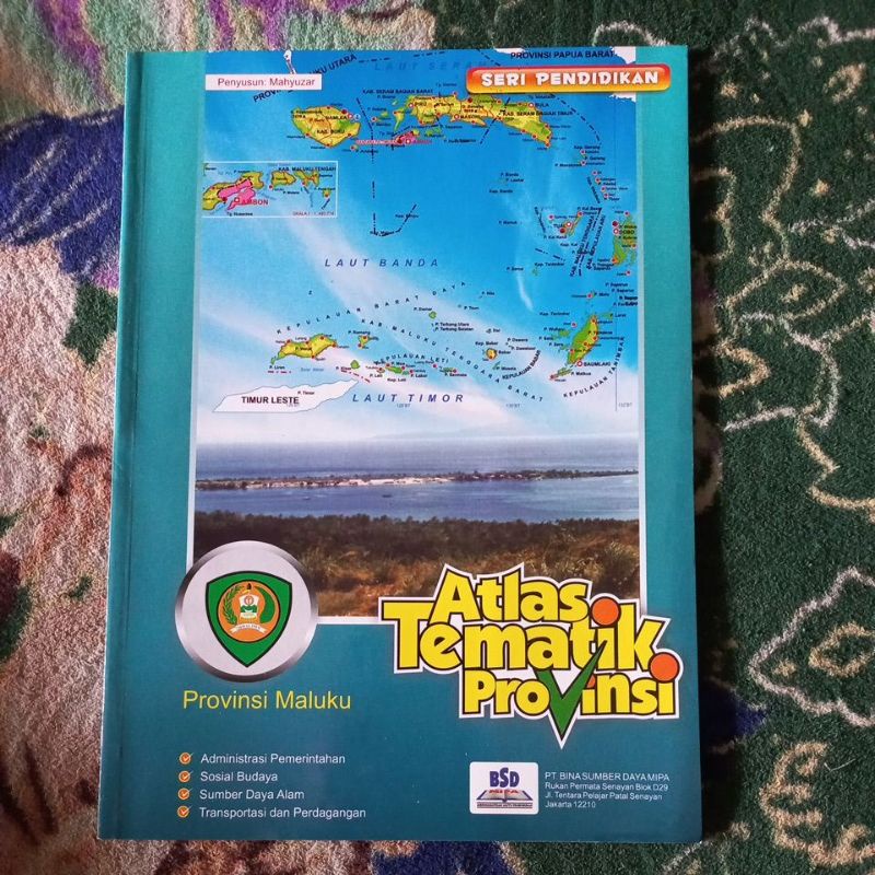 Jual ORIGINAL BUKU PETA ATLAS TEMATIK PROVINSI MALUKU | Shopee Indonesia