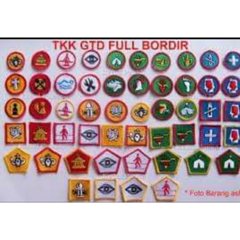 Jual bed tkk wajib bordir siaga penegak penggalang purwa madya utama | Shopee Indonesia