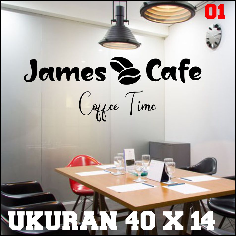 Jual Sticker Stiker Dinding Kopi Coffee Cafe Custom Cutting Stiker ...