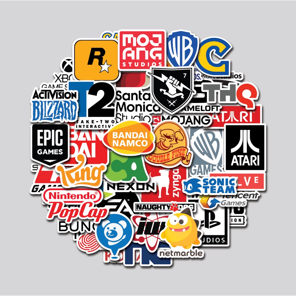 Jual STICKER PACK VIDEO GAME COMPANIES | STIKER TUMBLER LAPTOP | STIKER ...