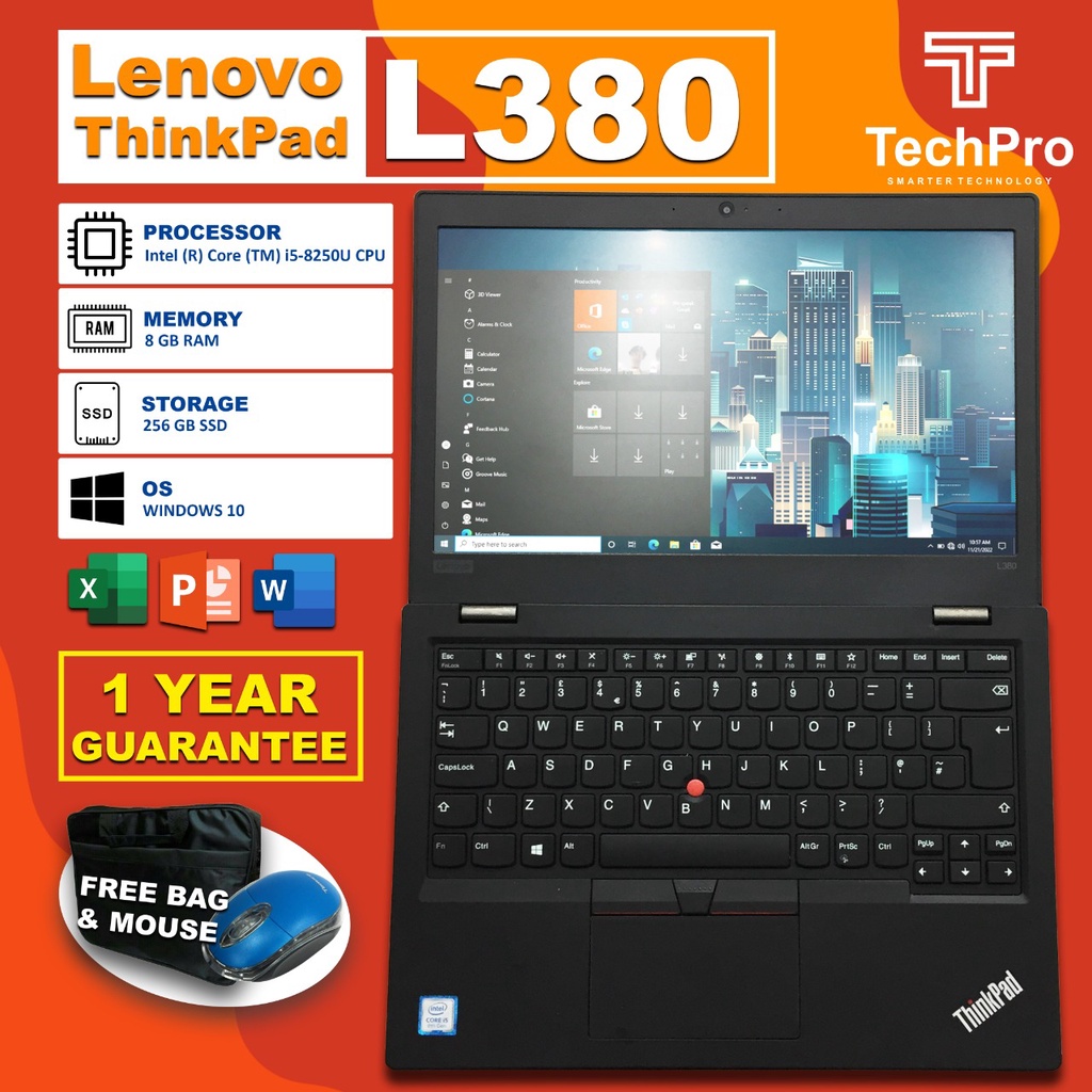 Jual Laptop Lenovo Thinkpad L380 i5 Gen 8 Ram 8GB SSD 256GB | Shopee Indonesia