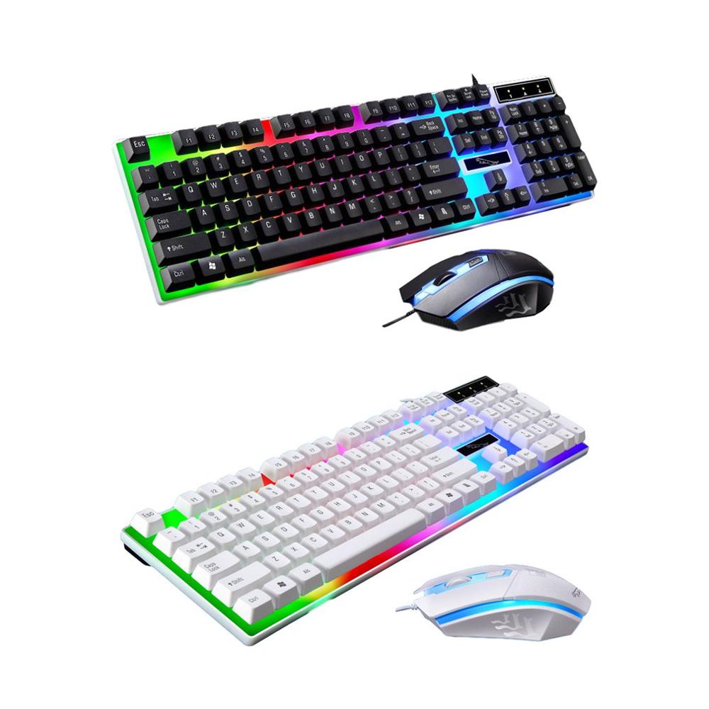 Jual Keyboard Dan Mouse Gaming PC Full Set LED RGB Waterproof Acetech ...