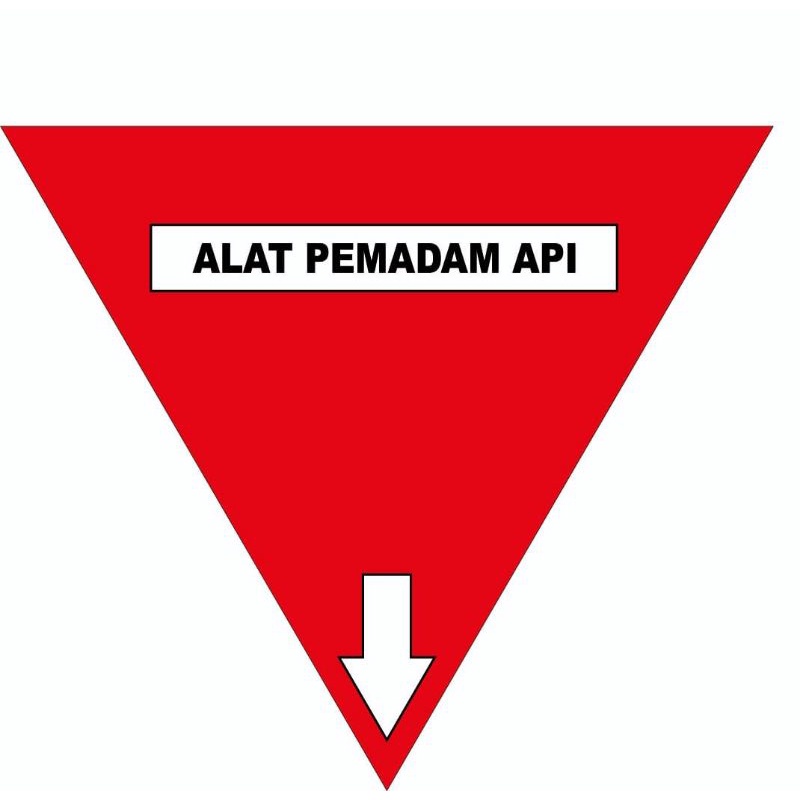 Jual STIKER SEGITIGA ALAT PEMADAM API TANDA PANAH | Shopee Indonesia