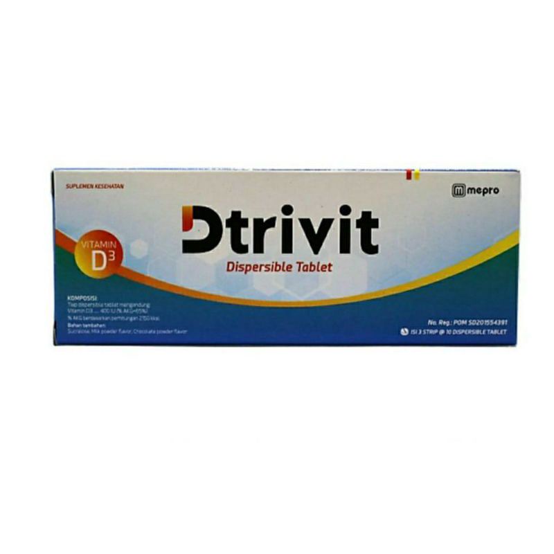 Jual Dtrivit D3 400 IU Tablet Vitamin D Meningkatkan Fungsi Imun ...