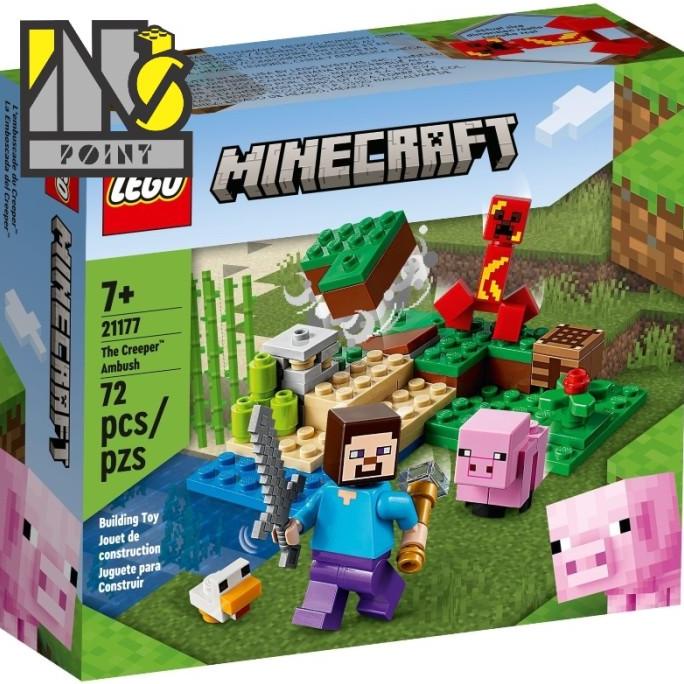 Jual TERUJI LEGO 21177 - Minecraft - The Creeper Ambush | Shopee Indonesia