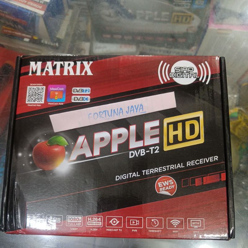 Jual Matrix Apple Merah Red Set Top Box ( STB )/ TV Digital / Decoder Tv | Shopee Indonesia