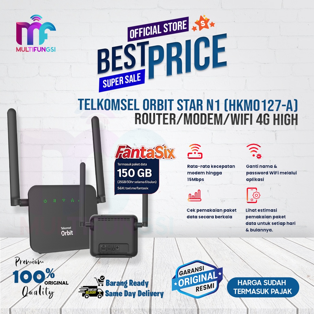 Jual Telkomsel Orbit Star N1 (HKM0127-A) Router/Modem/Wifi 4G High Speed | Shopee Indonesia