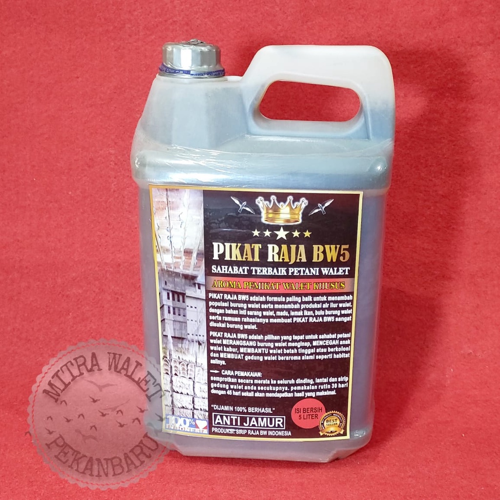 Jual Pikat Raja BW5 Parfume Dinding Aroma Pemikat Walet Isi 5 Liter ...