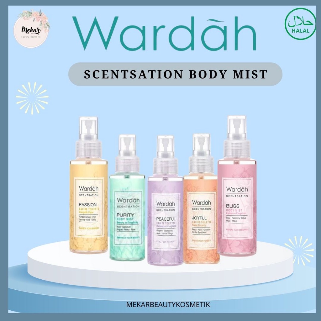 Jual WARDAH Scentsation Body Mist 100ML | Body Mist | Shopee Indonesia