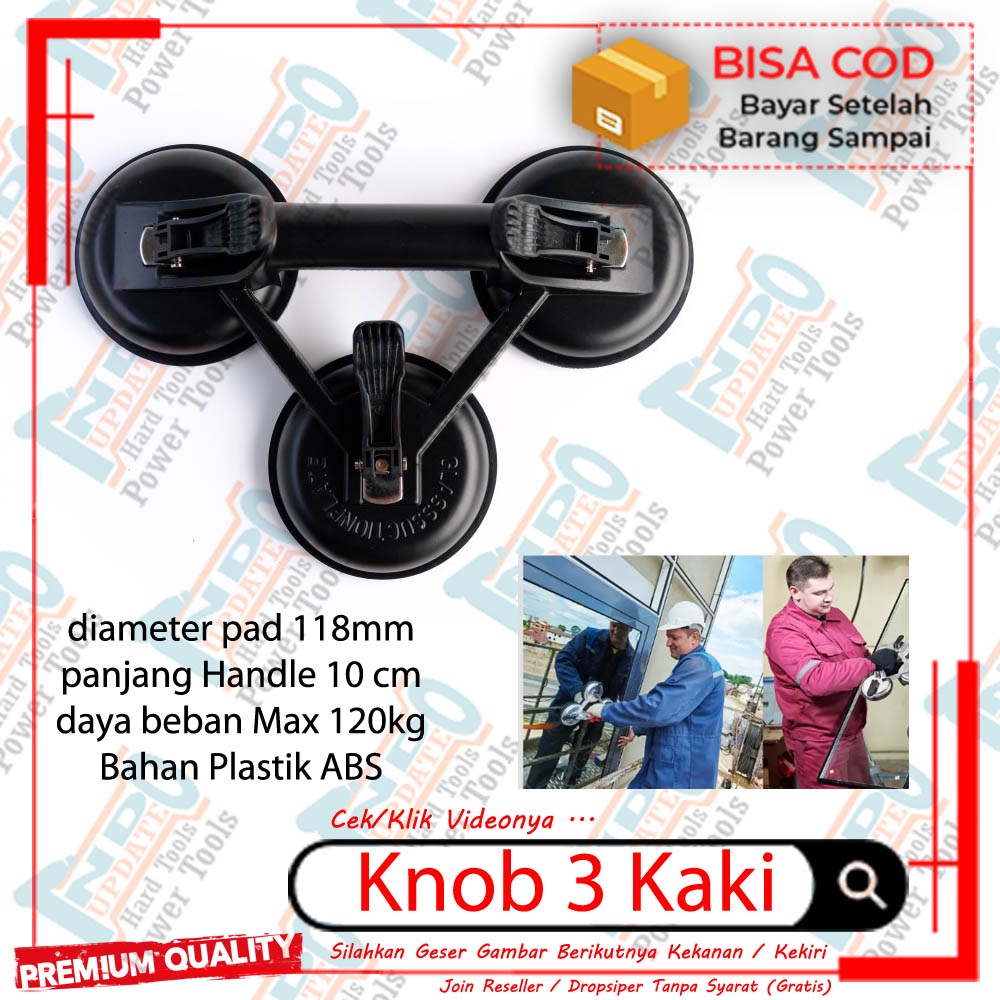 Jual Kop Beban Kaca Kaki 3 Alat Angkat Pengangkat Pegangan Penarik ...