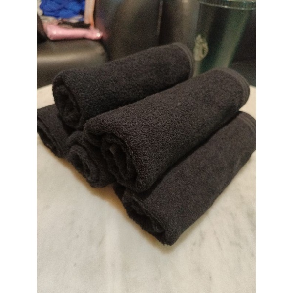 Jual Handuk Hitam Polos Ukuran 36 x 75 cm Tebal 400 Gsm 100% Cotton ...