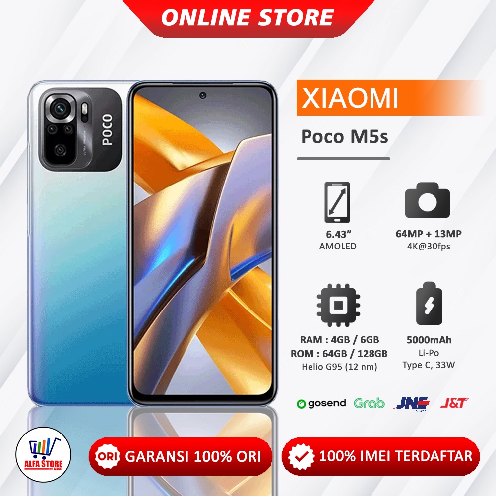 Jual XIAOMI POCO M5s 6/128 GARANSI RESMI | Shopee Indonesia