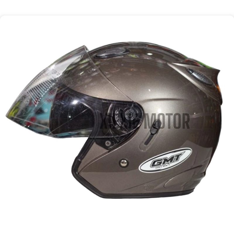 Jual HELM HALF FACE GMT DOUBLE VISOR ORIGINAL HELM ORI HELM SNI HELM ...