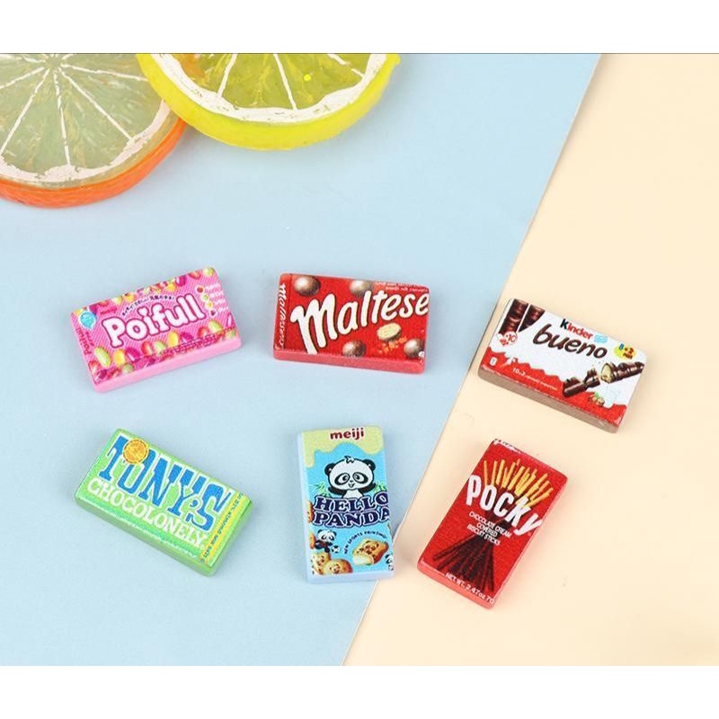 Jual Miniatur Makanan Ringan 1:6 miniatur snack pocky hello panda ...