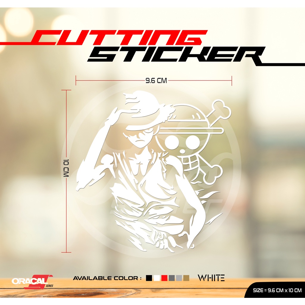 Jual Cutting Sticker Anime LUFFY ONE PIECE | Stiker Cutting One Piece ...