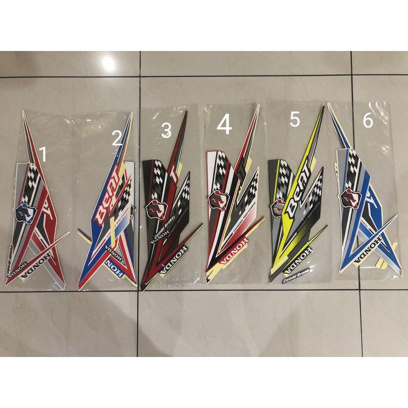 Jual 1 set Stiker les body les sayap motor lis motor beat fi esp 2018 ...