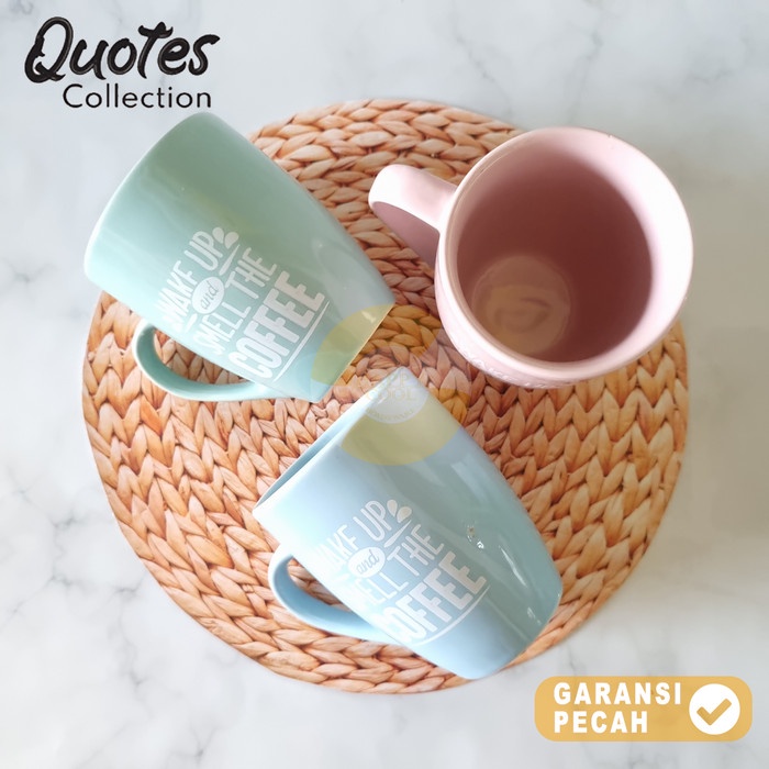 Jual HOMECO Quotes Collection Mug Corel 11oz | Gelas Keramik Warna ...