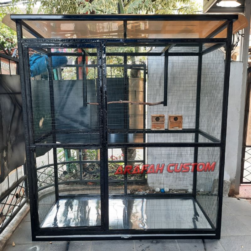 Jual Sangkar Kandang Ternak Umbaran Koloni Aviary Besar Burung Lovebird ...
