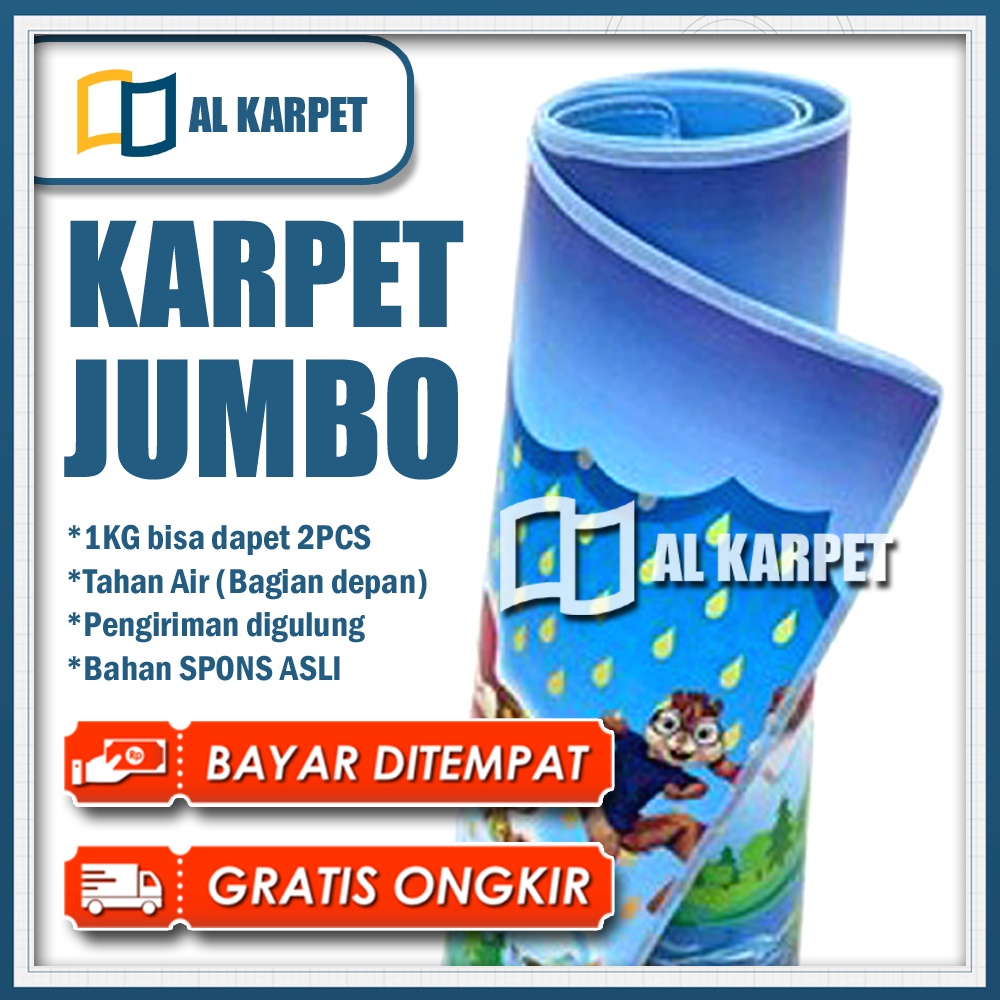 Jual GRADE A - KARPET SPON JUMBO 120X200CM TIKAR MOTIF KARAKTER TAHAN ...