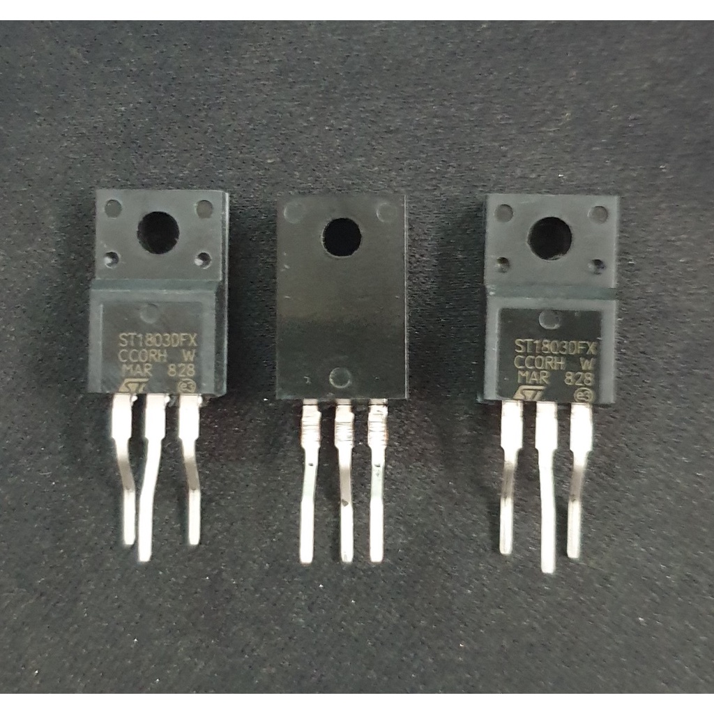 Jual Transistor ST1803DFX ST 1803 DFX NPN 60W 7A 1500V Bentuk Kecil ...
